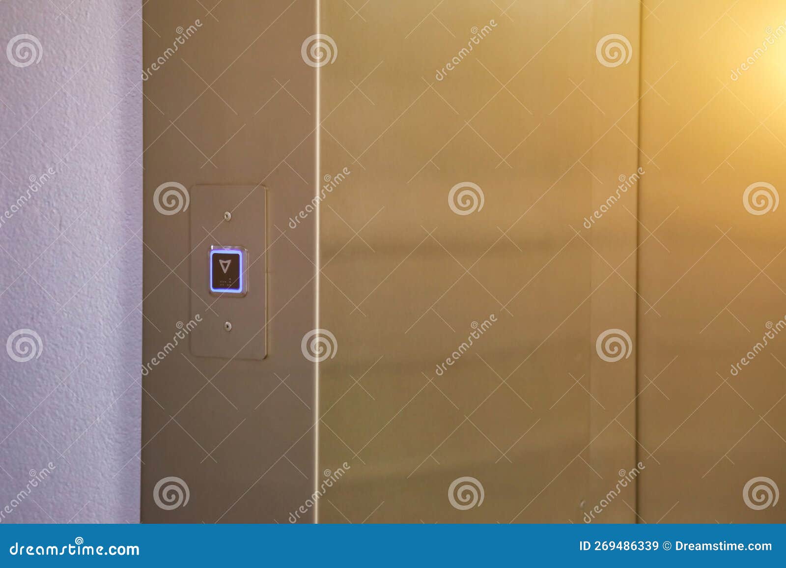 Background of Elevator Call Button in Modern Business Center Stock ...