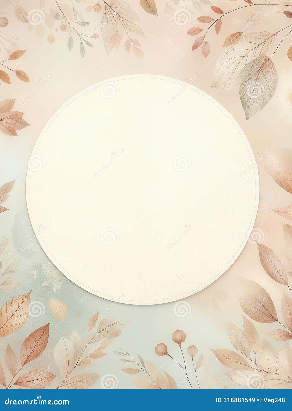 Background with Empty Circle in Center. AI Stock Illustration ...