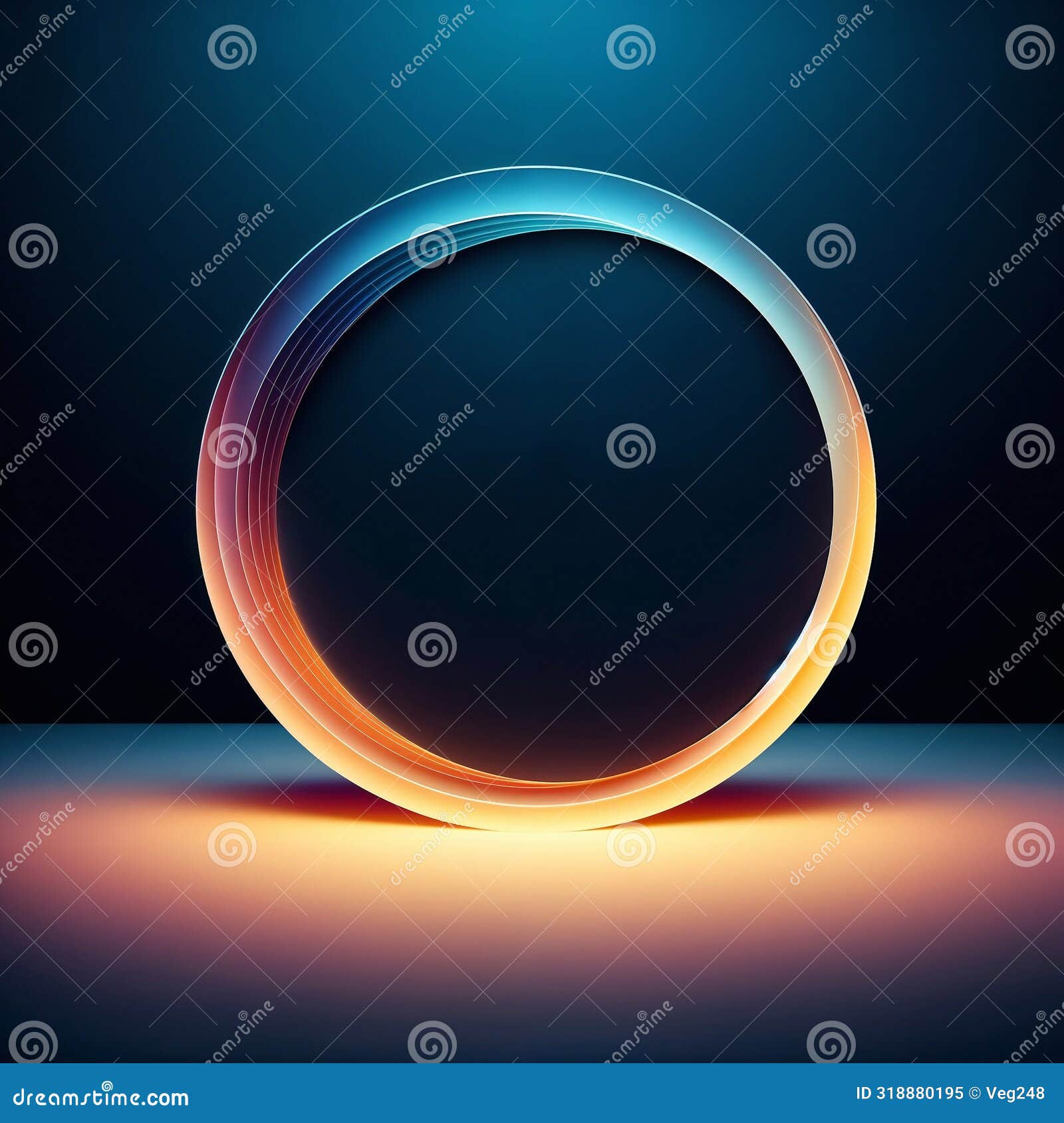 Background with Empty Circle in Center. AI Stock Illustration ...