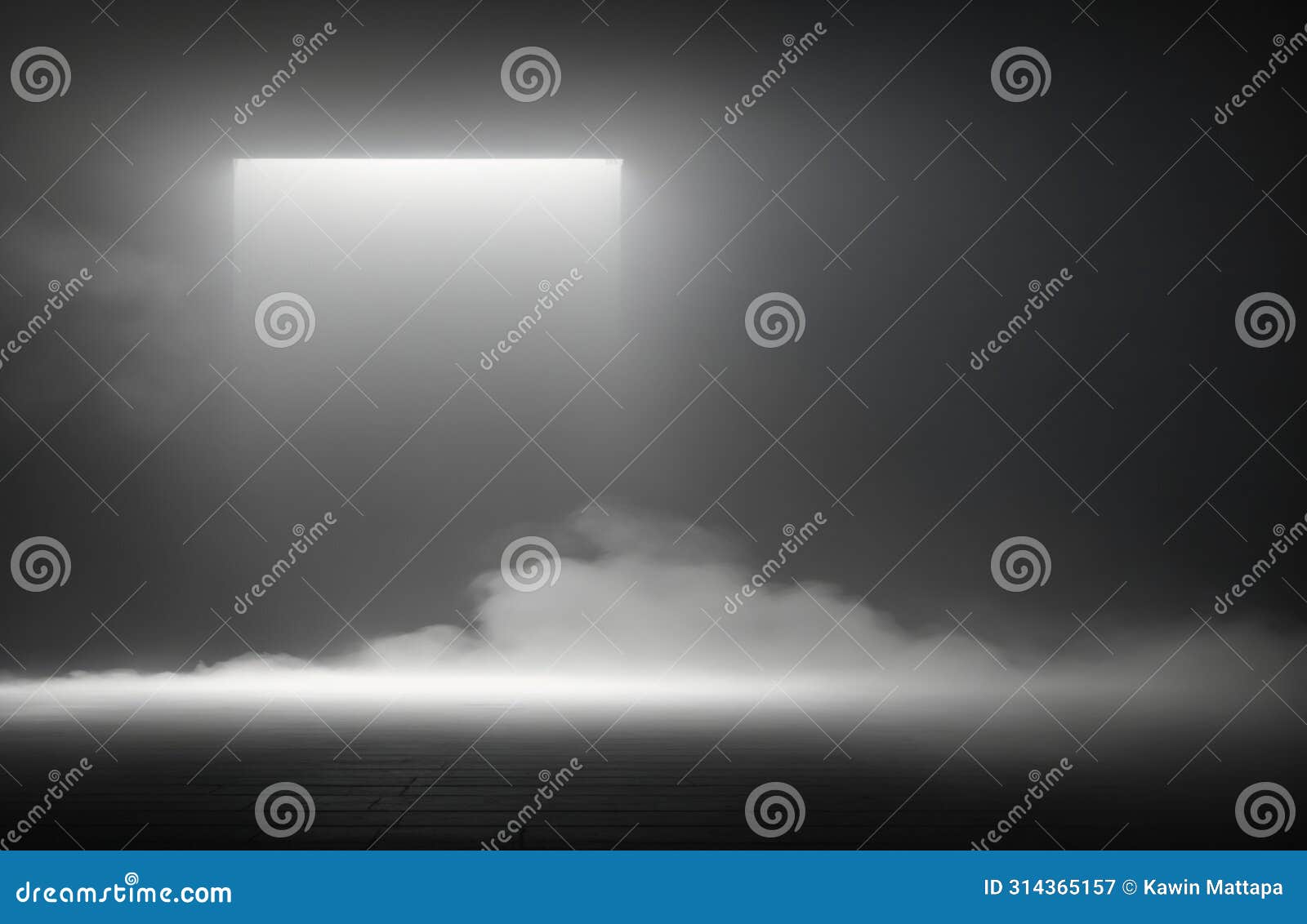 Background of an Empty Dark Room Smoke and Dust Stock Illustration ...