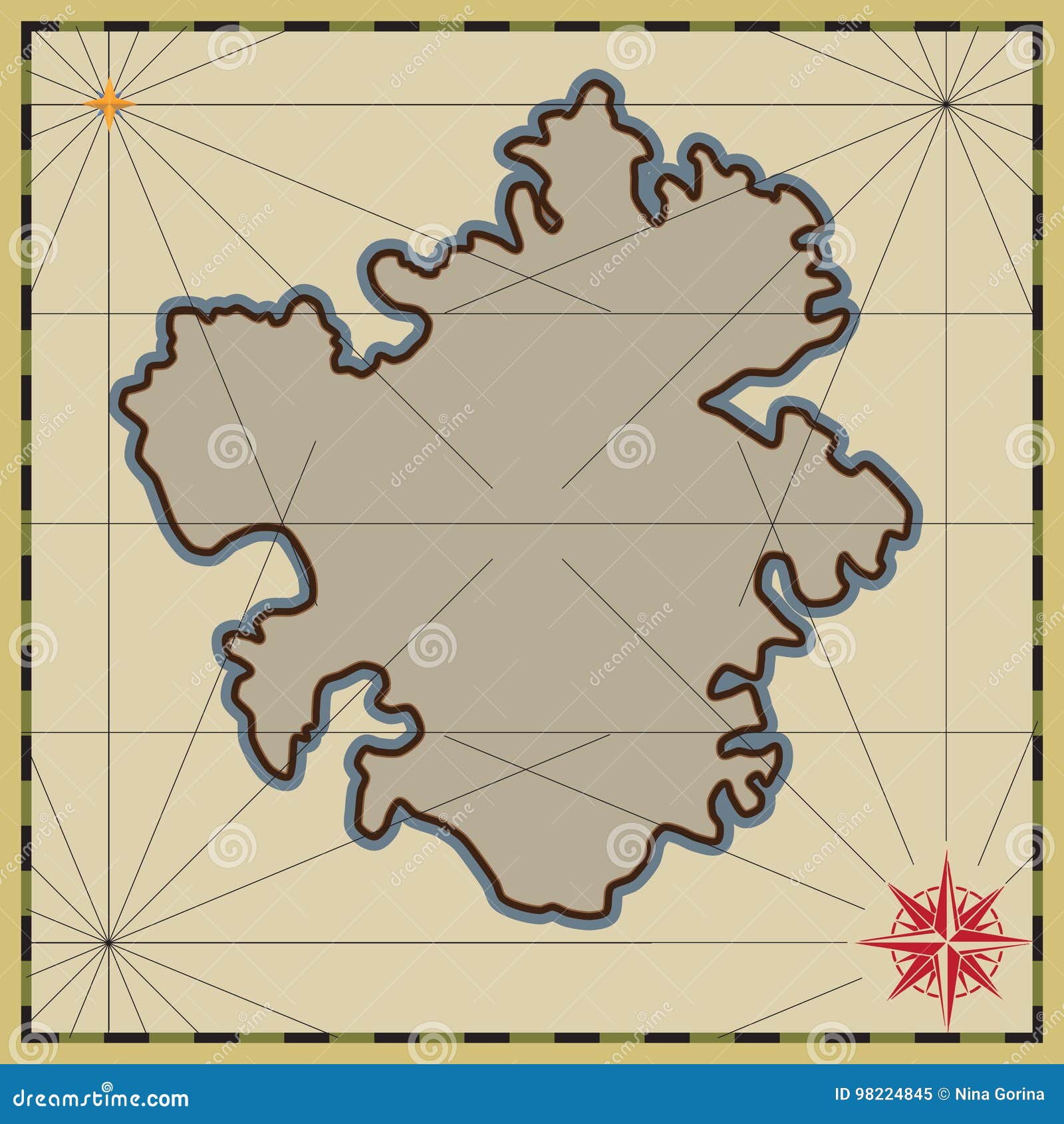 Background With An Empty Map Cartoon Vector | CartoonDealer.com #98224845