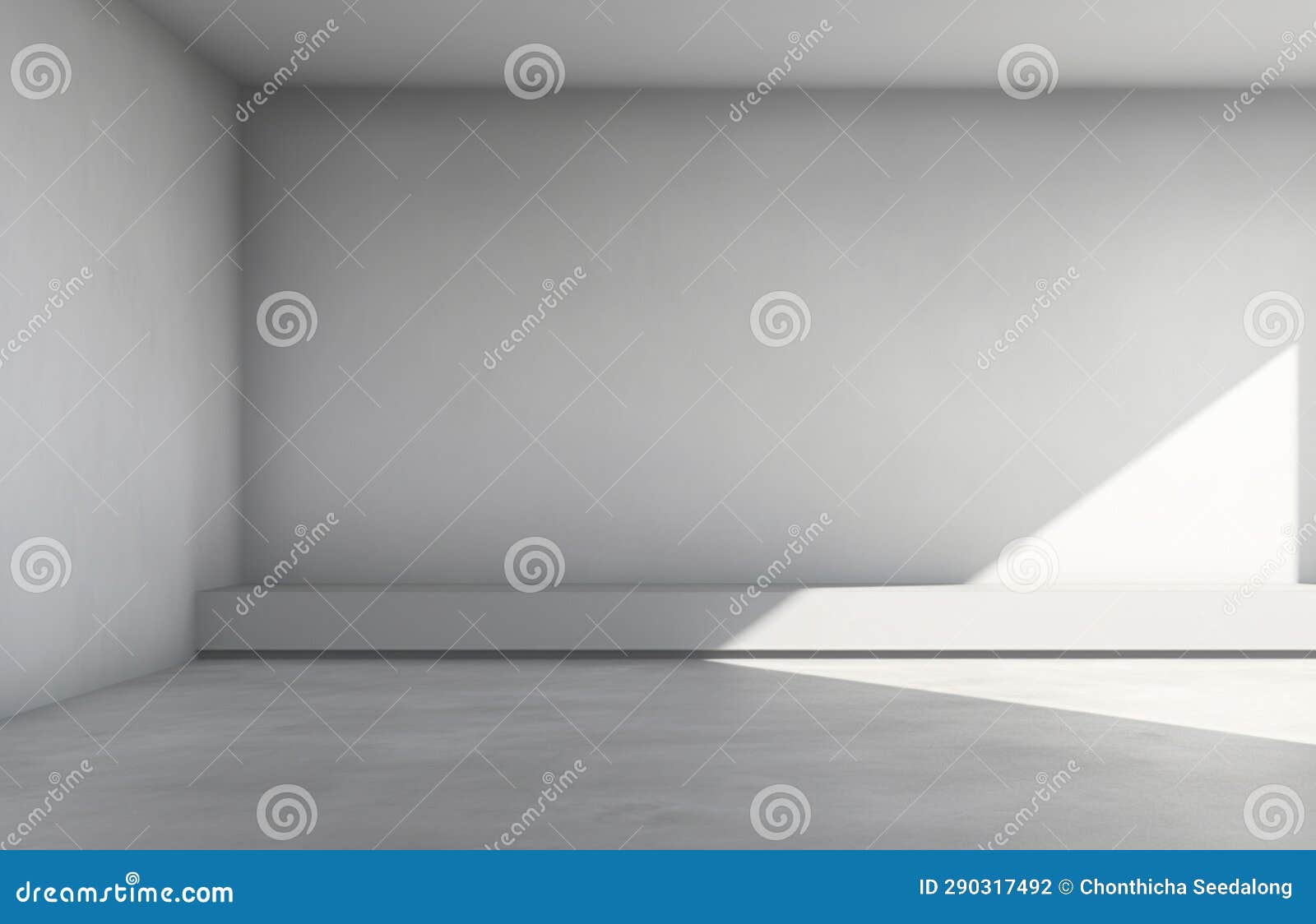 Empty room with wall stock illustration. Illustration of glass - 290317492