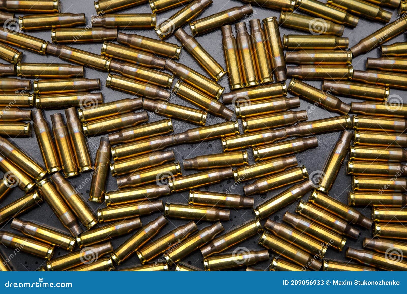 Background from Empty Used Ammunition Cases. Military Back for Poster ...