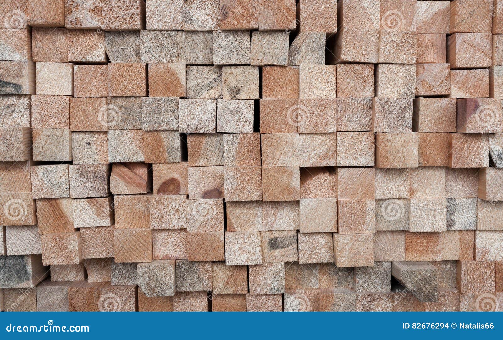 Background of Ends of Square Section Wooden Pine Sticks. Stock Photo ...