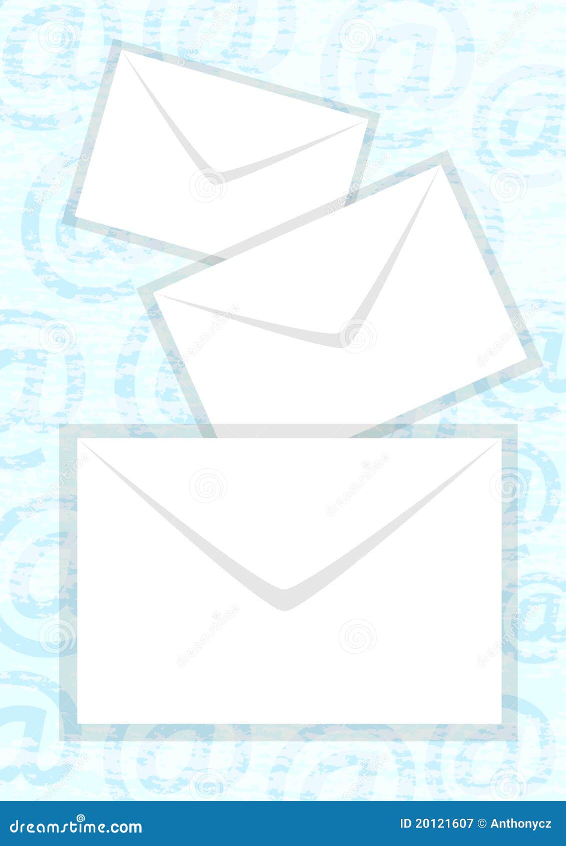 Background with envelopes stock vector. Illustration of white - 20121607
