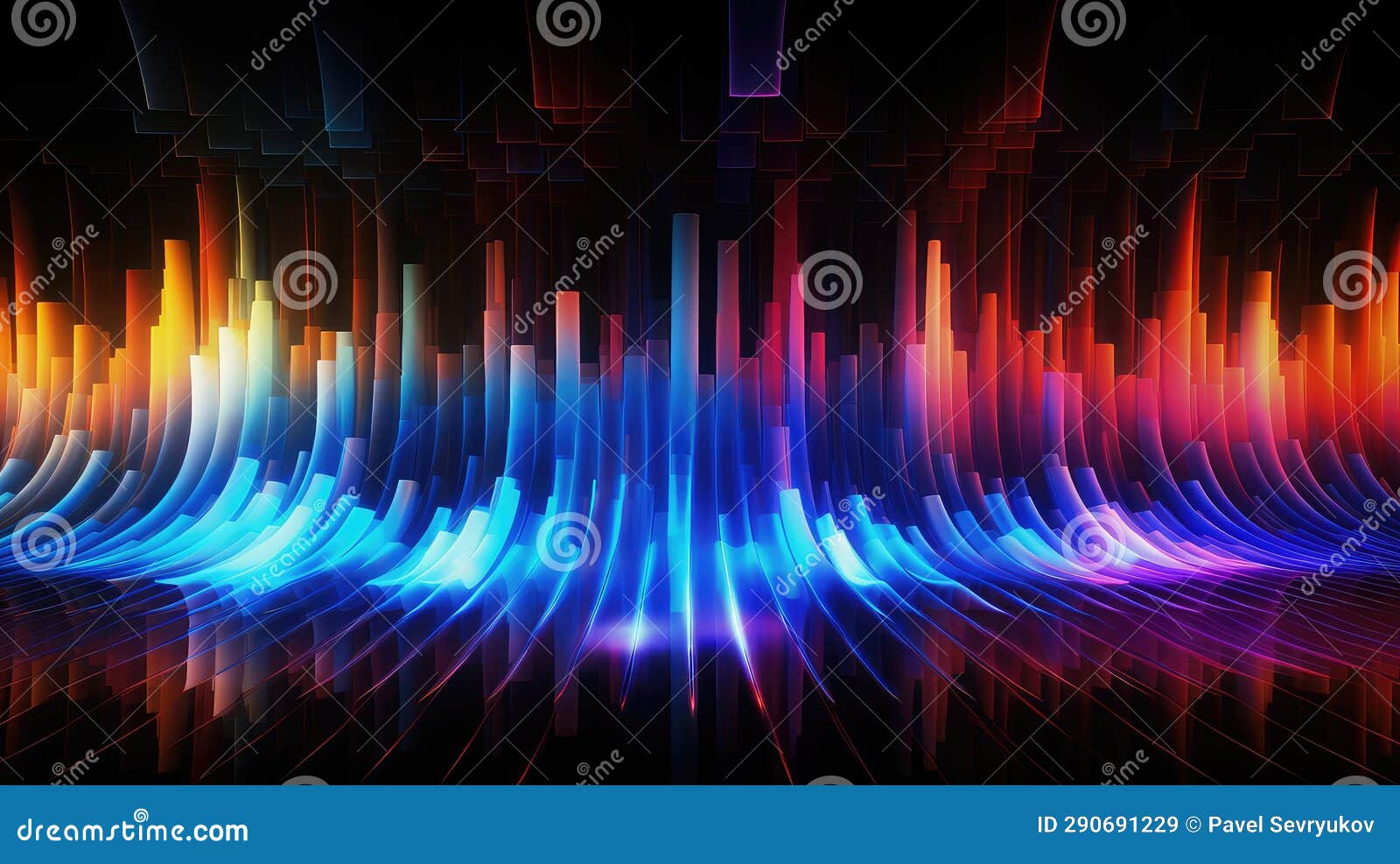 Background Equalizer Pulse Cascade Stock Illustration - Illustration of ...