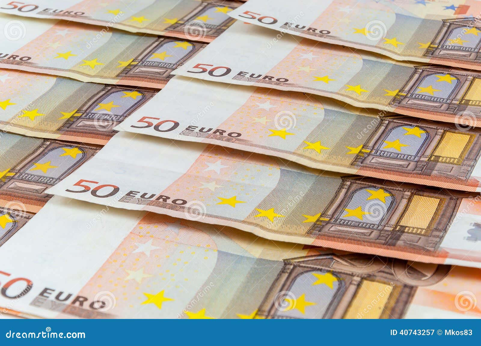 Background of 50 Euro Banknotes Stock Image - Image of europe ...