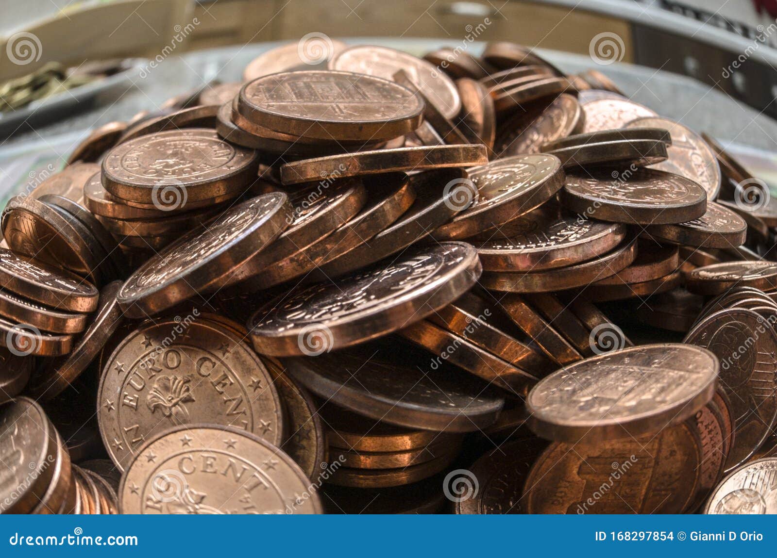 Background with Euro Cent Coins Stock Photo - Image of jackpot, luxury ...