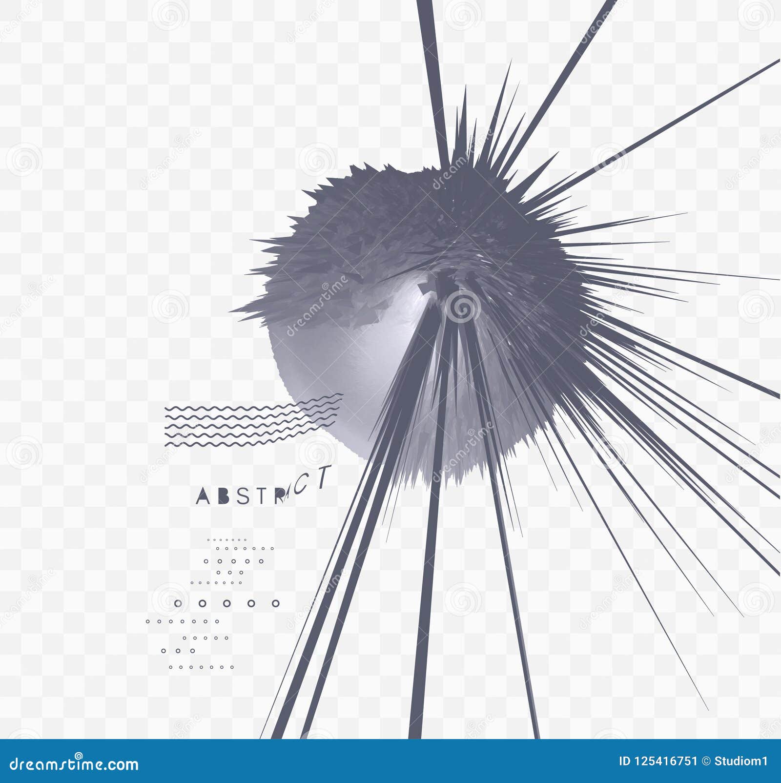 Background with Exploding Rays. Abstract Illustration with Dynamic ...