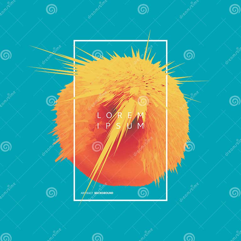 Background with Exploding Rays. Abstract Vector Illustration with ...