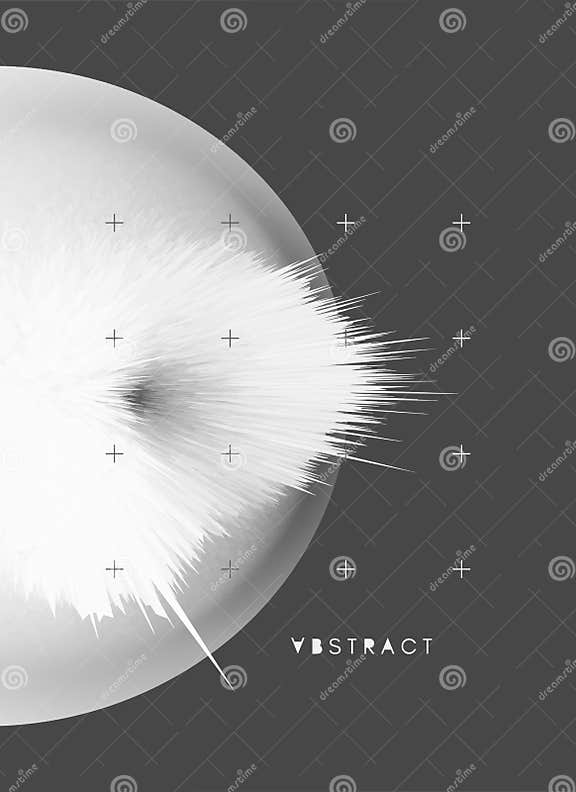 Background with Exploding Rays. Abstract Vector Illustration with ...