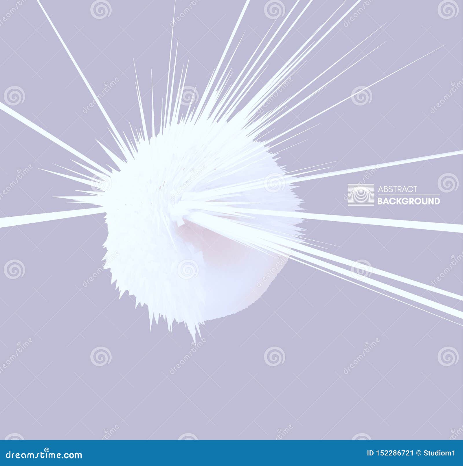 Background with Exploding Rays. Abstract Vector Illustration with ...