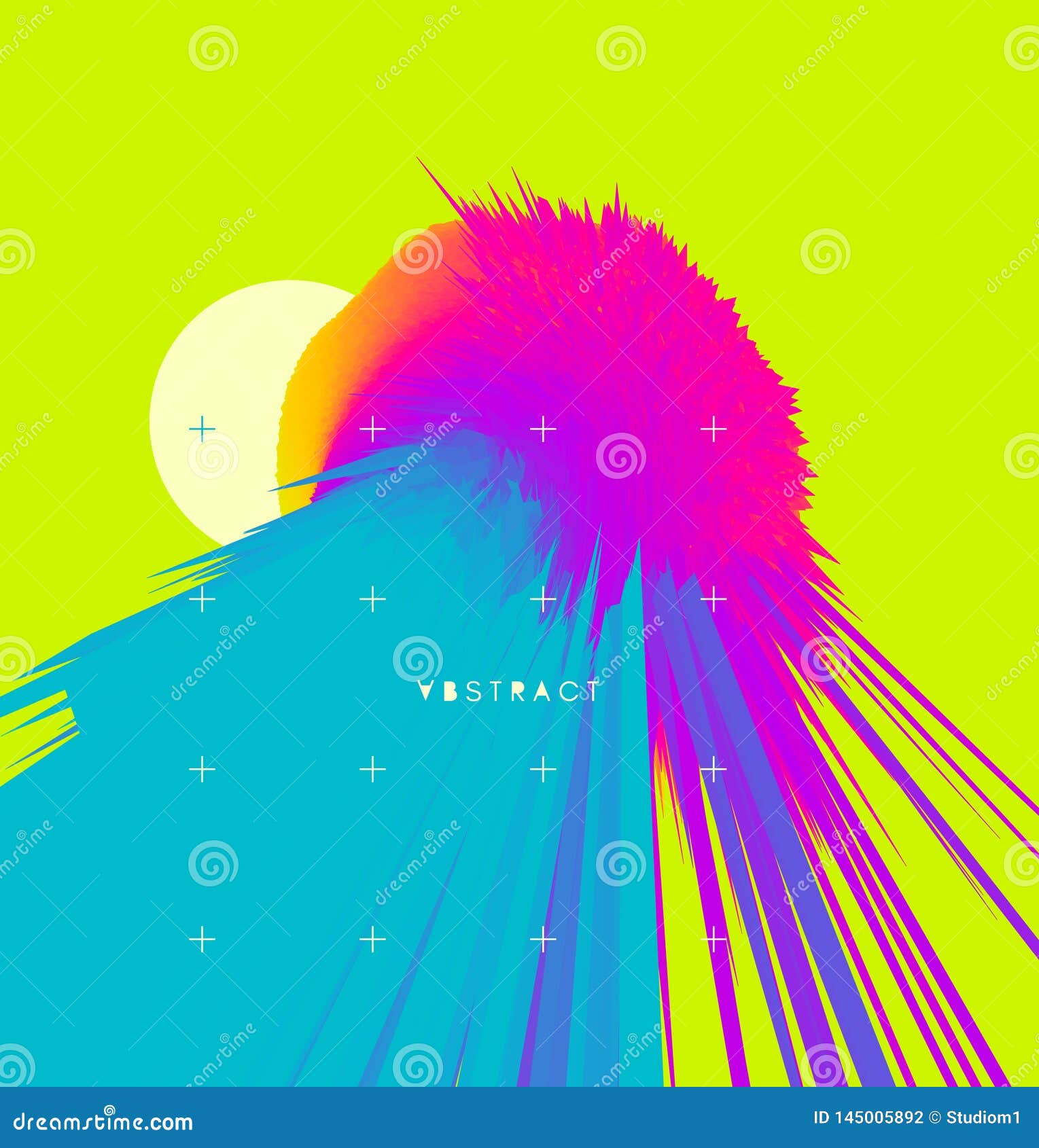 Background with Exploding Rays. Abstract Vector Illustration with ...