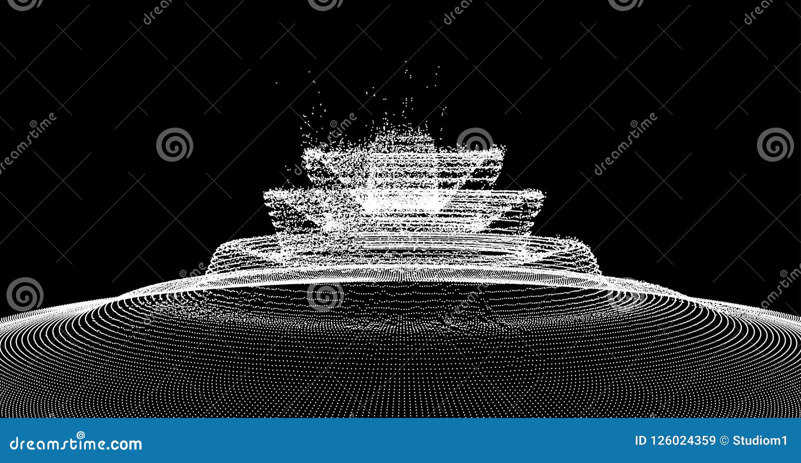 Background with Explosion. Abstract Vector Illustration with Dynamic ...