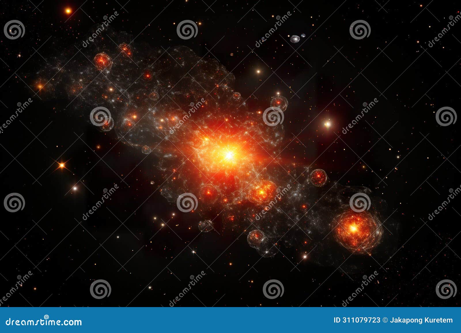 Background Explosion of Stars Cluster Takes Shape in the Solar System ...