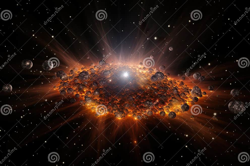 Background Explosion of Stars Cluster Takes Shape in the Solar System ...