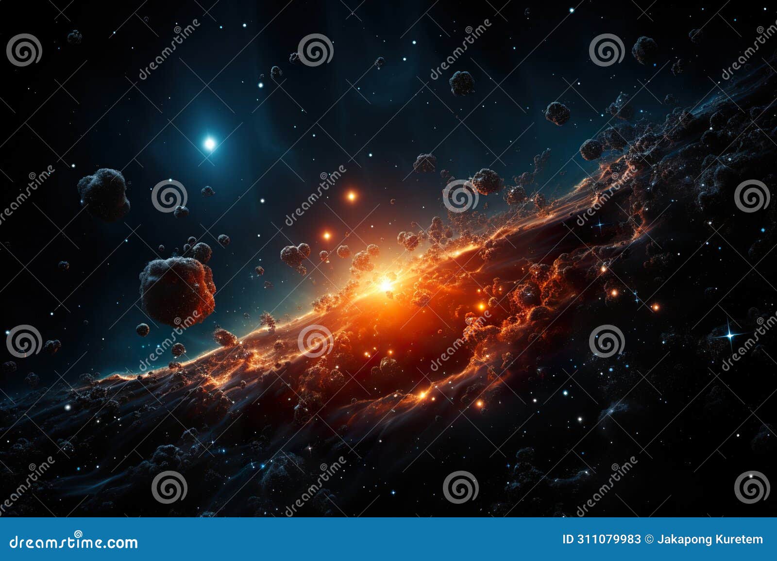 Background Explosion of Stars Cluster Takes Shape in the Solar System ...