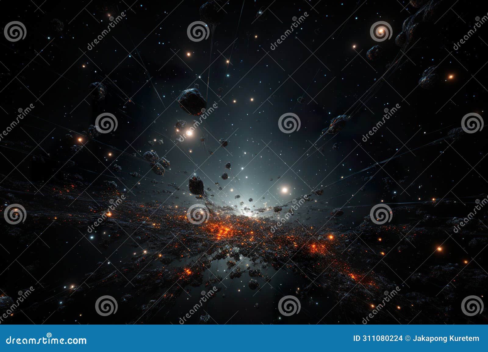 Background Explosion of Stars Cluster Takes Shape in the Solar System ...