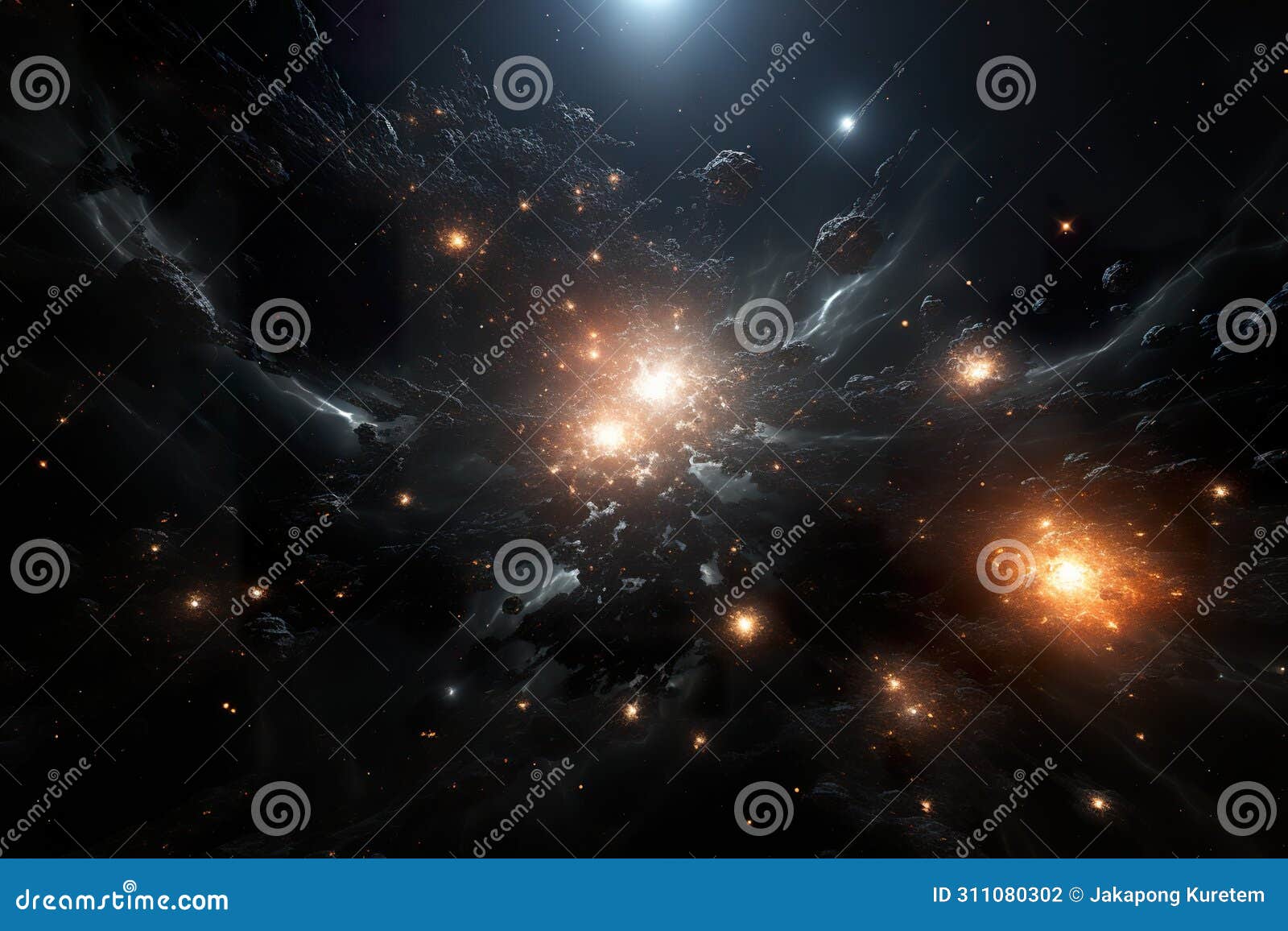 Background Explosion of Stars Cluster Takes Shape in the Solar System ...