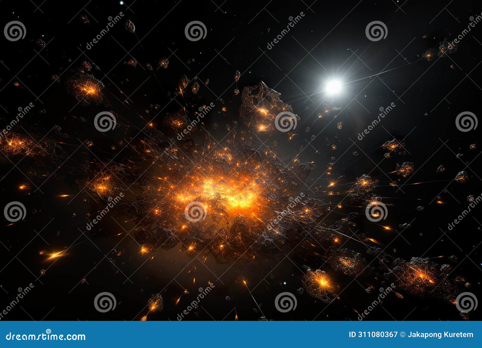 Background Explosion of Stars Cluster Takes Shape in the Solar System ...