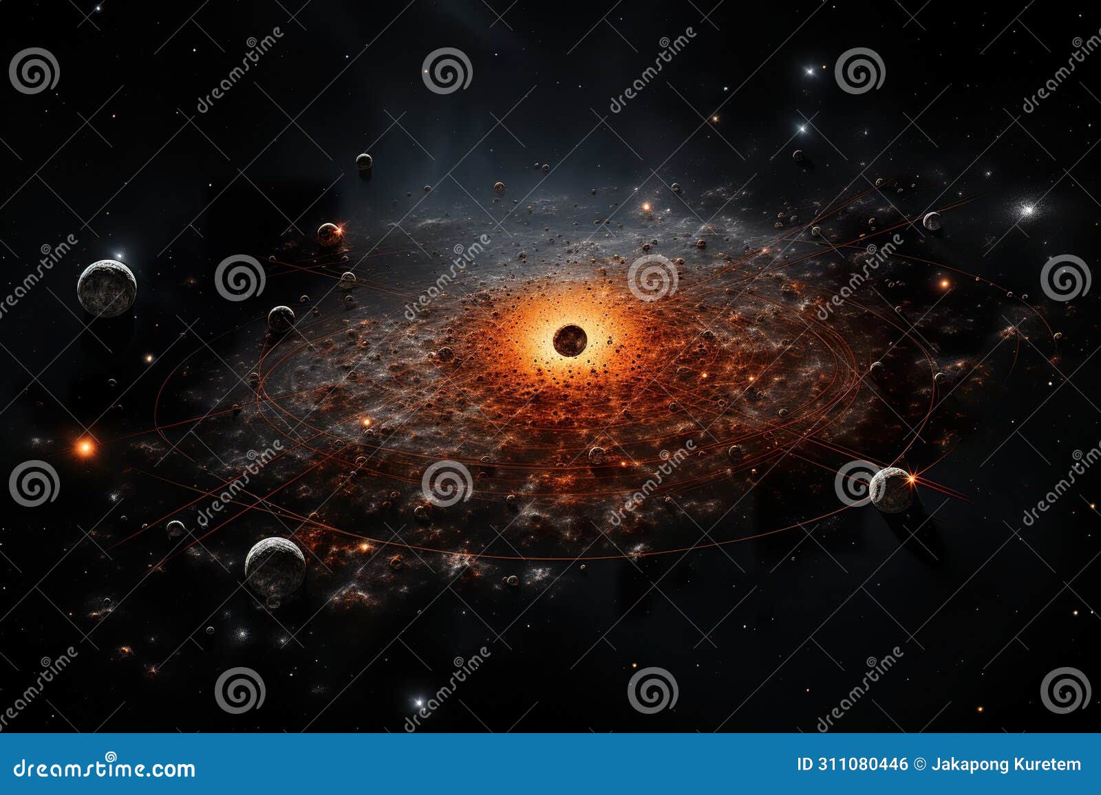 Background Explosion of Stars Cluster Takes Shape in the Solar System ...