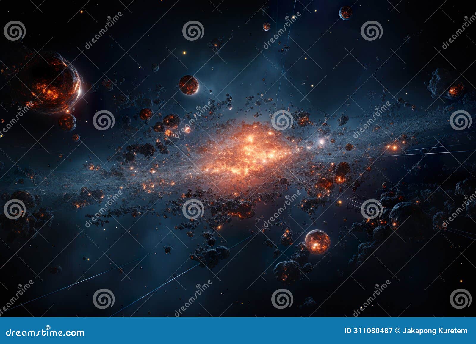 Background Explosion of Stars Cluster Takes Shape in the Solar System ...