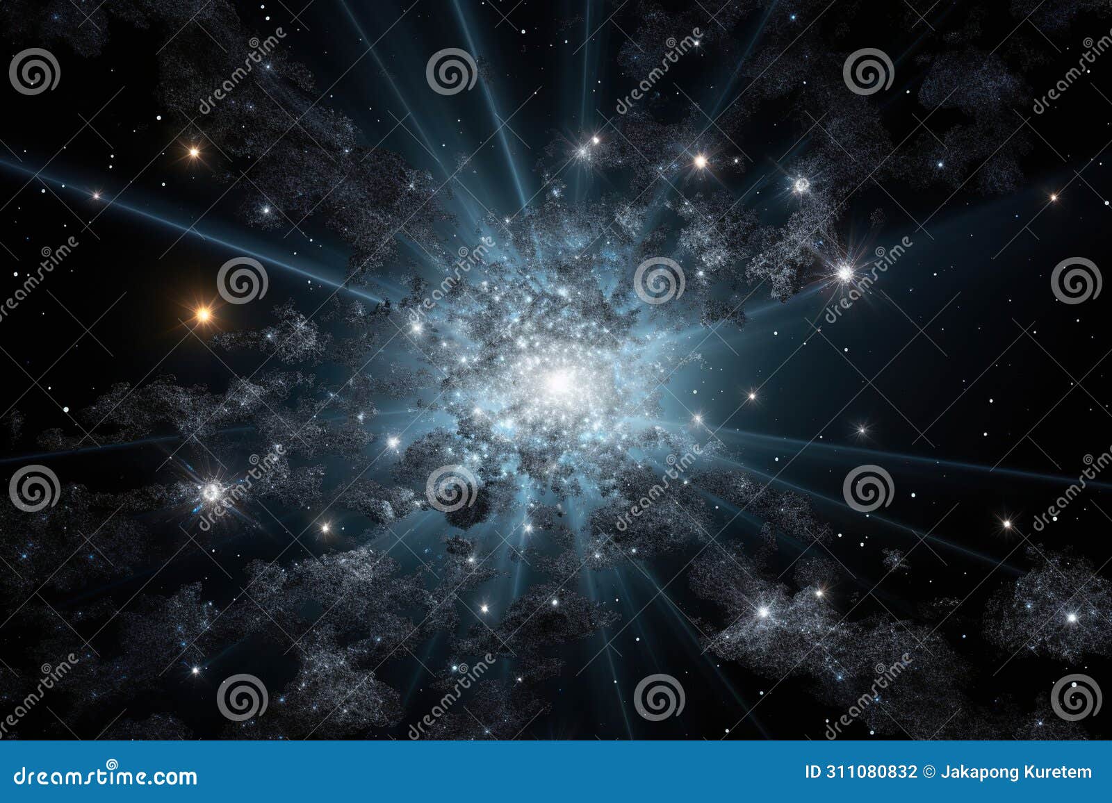 Background Explosion of Stars Cluster Takes Shape in the Solar System ...