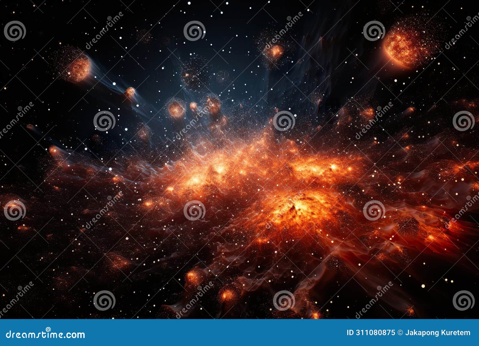 Background Explosion of Stars Cluster Takes Shape in the Solar System ...