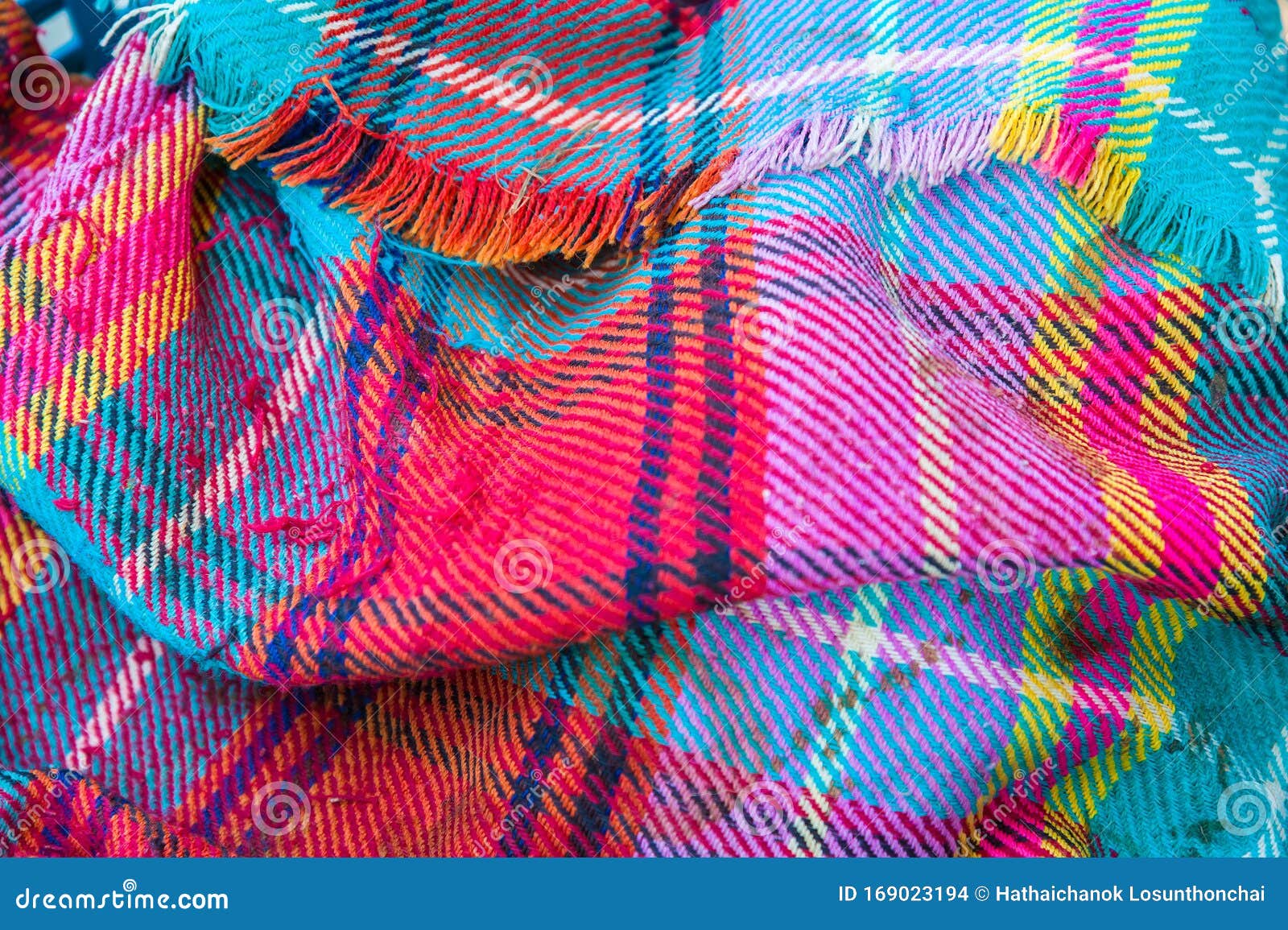 Background Of Fabric In Scottish Cage. Plaid Textures..Plaid Fabric ...