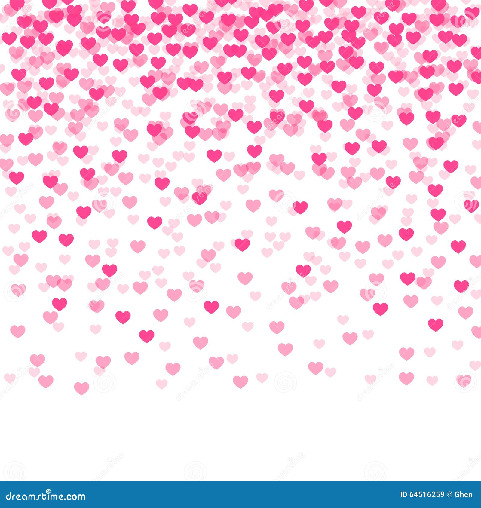 Background with Falling Hearts Stock Vector - Illustration of happy ...