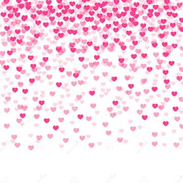 Background with Falling Hearts Stock Vector - Illustration of happy ...