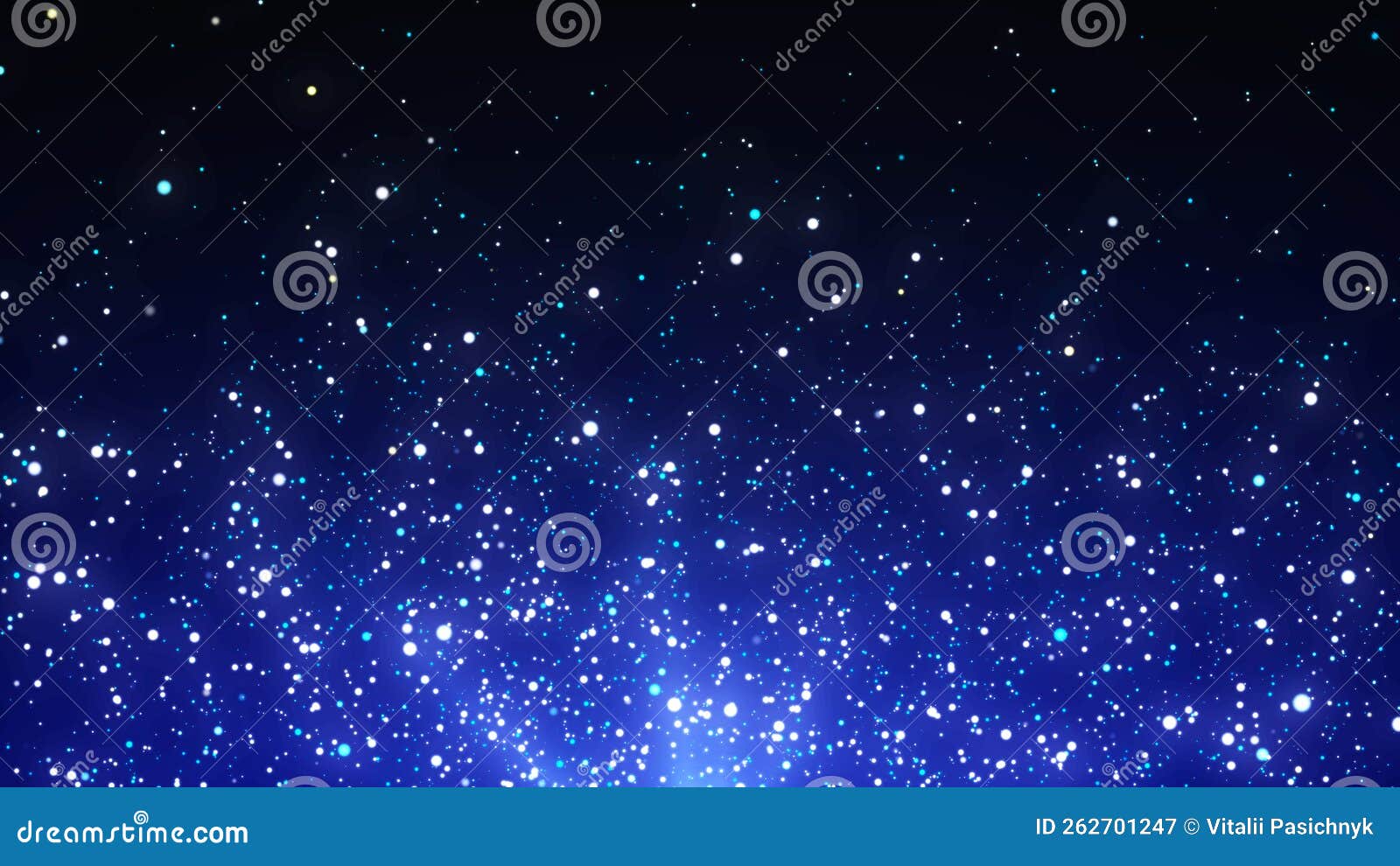 Background of Falling Magic Dust Particles. Abstract Christmas Concept ...