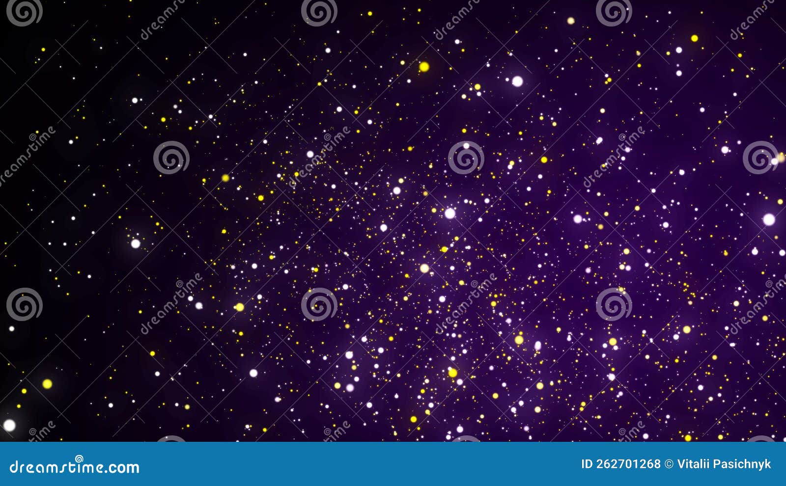 Background of Falling Magic Dust Particles. Abstract Christmas Concept ...