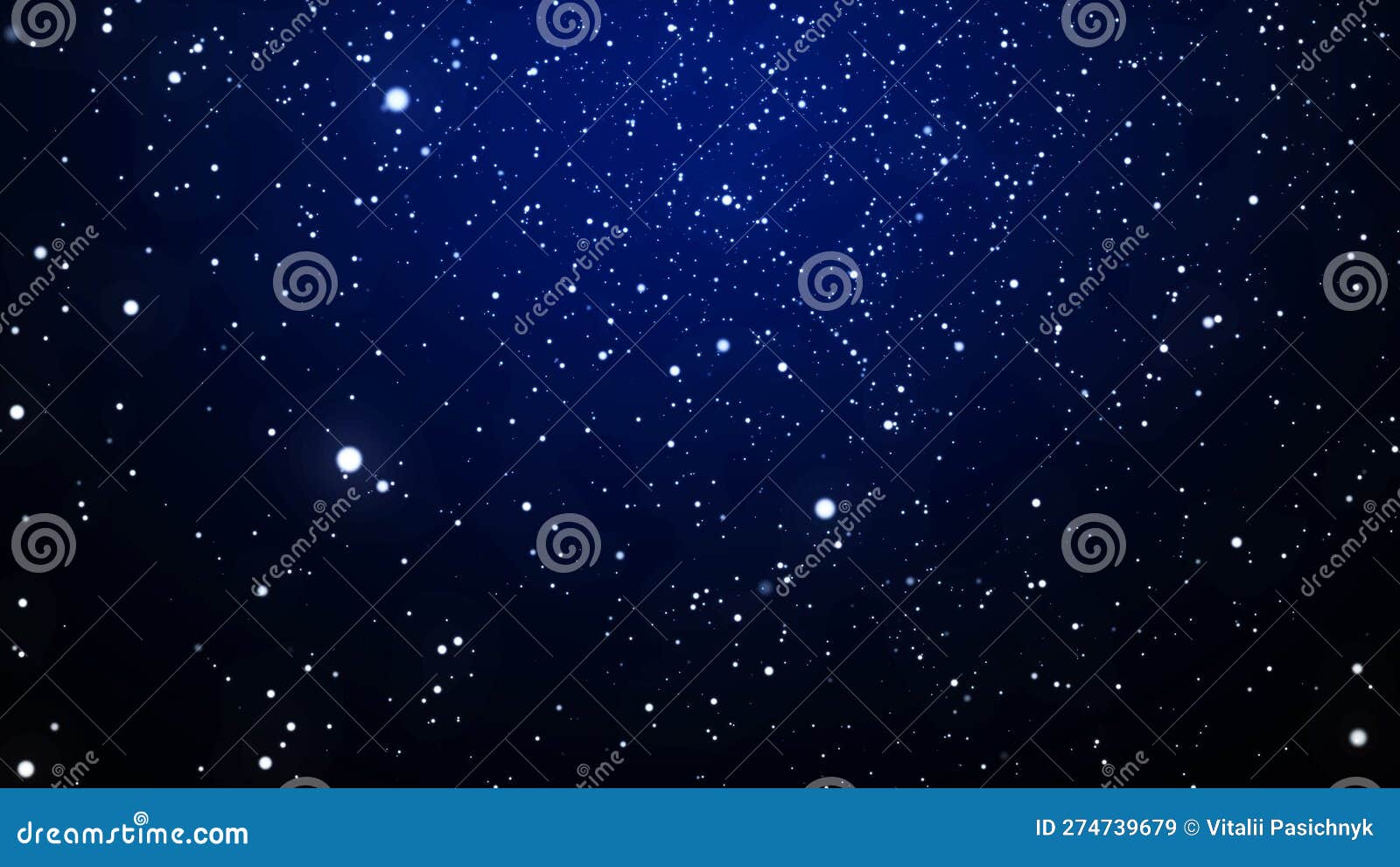 Background of Falling Magic Dust Particles. Abstract Magic Concept ...