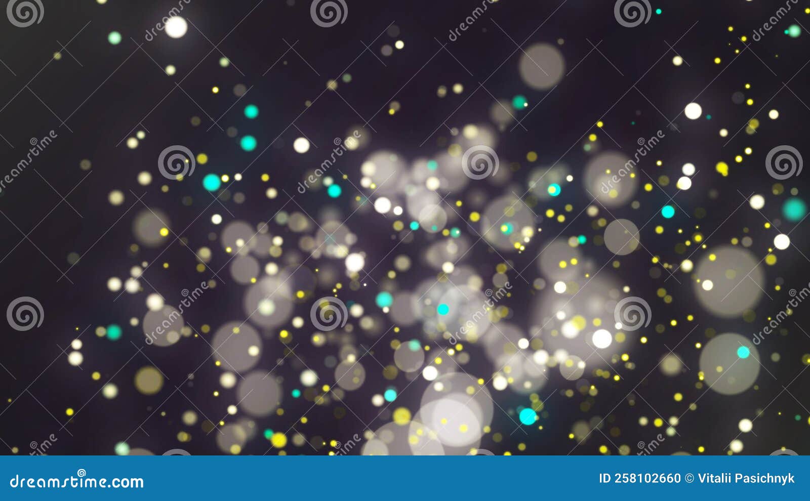 Background of Falling Shiny Particles. Glittering Magical Holiday Dust ...