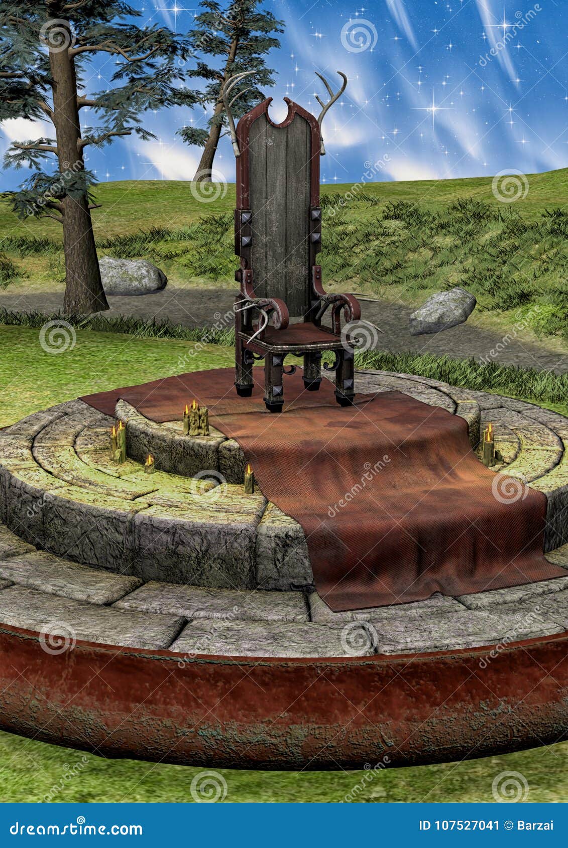 Throne In The Forest Royalty-Free Stock Photography | CartoonDealer.com ...