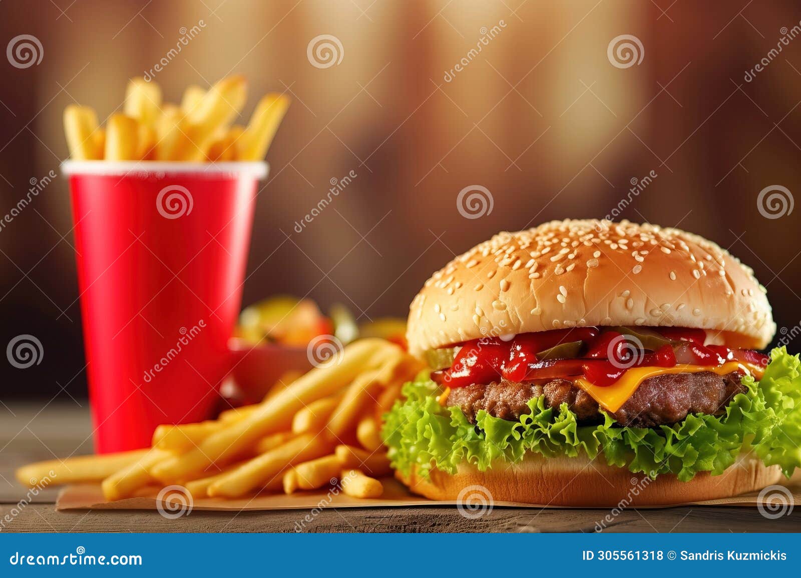 Background of Fast Food. Generative AI Stock Illustration ...