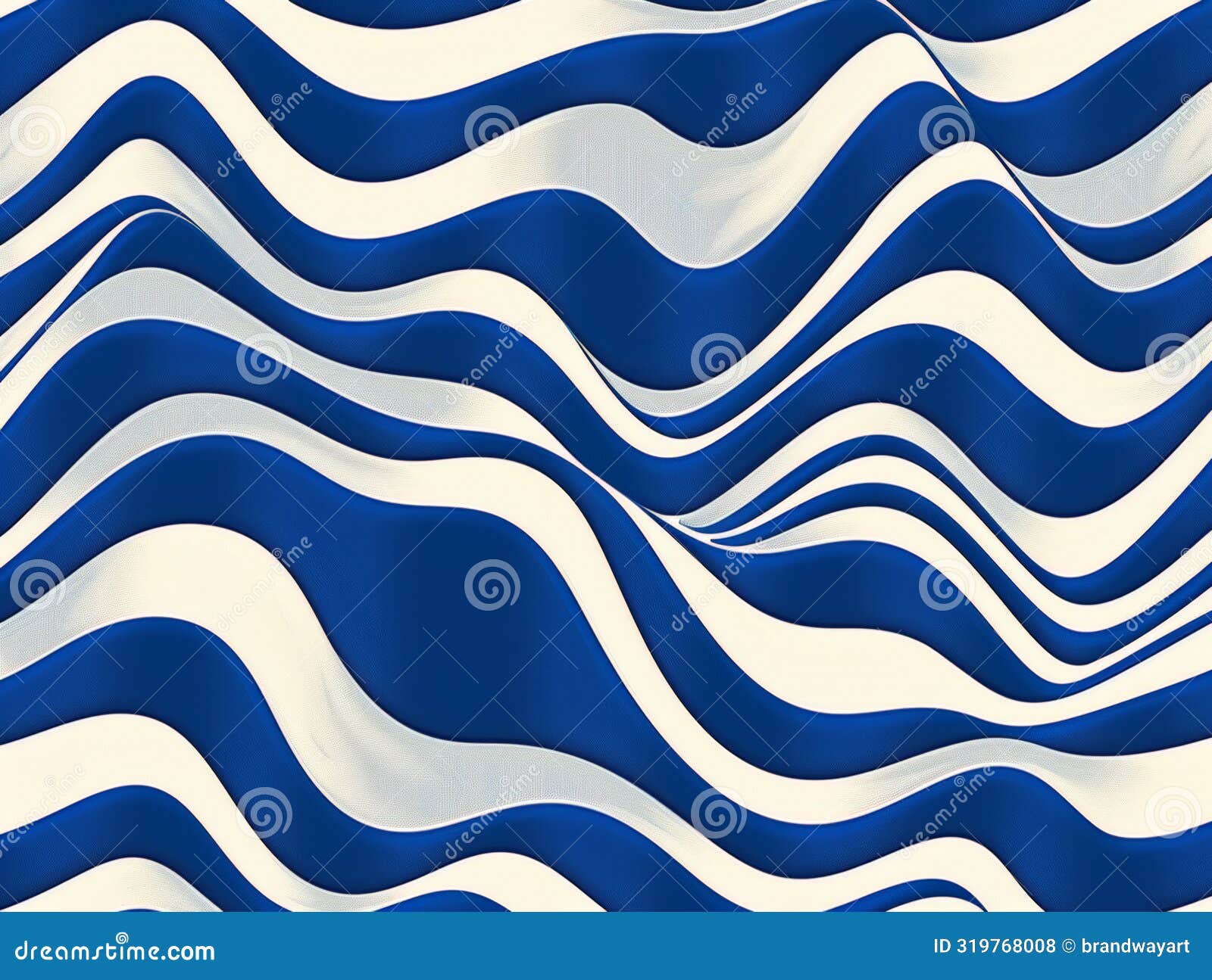 Blue and White Wavy Background Stock Illustration - Illustration of ...