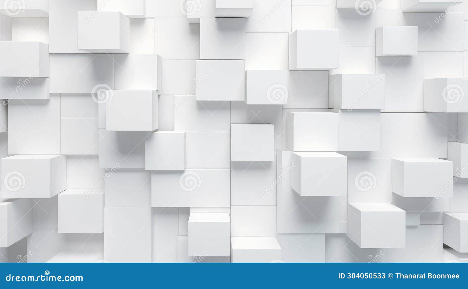 Random Shifted Rotated White Cube Boxes Block Background, Ai Generated ...