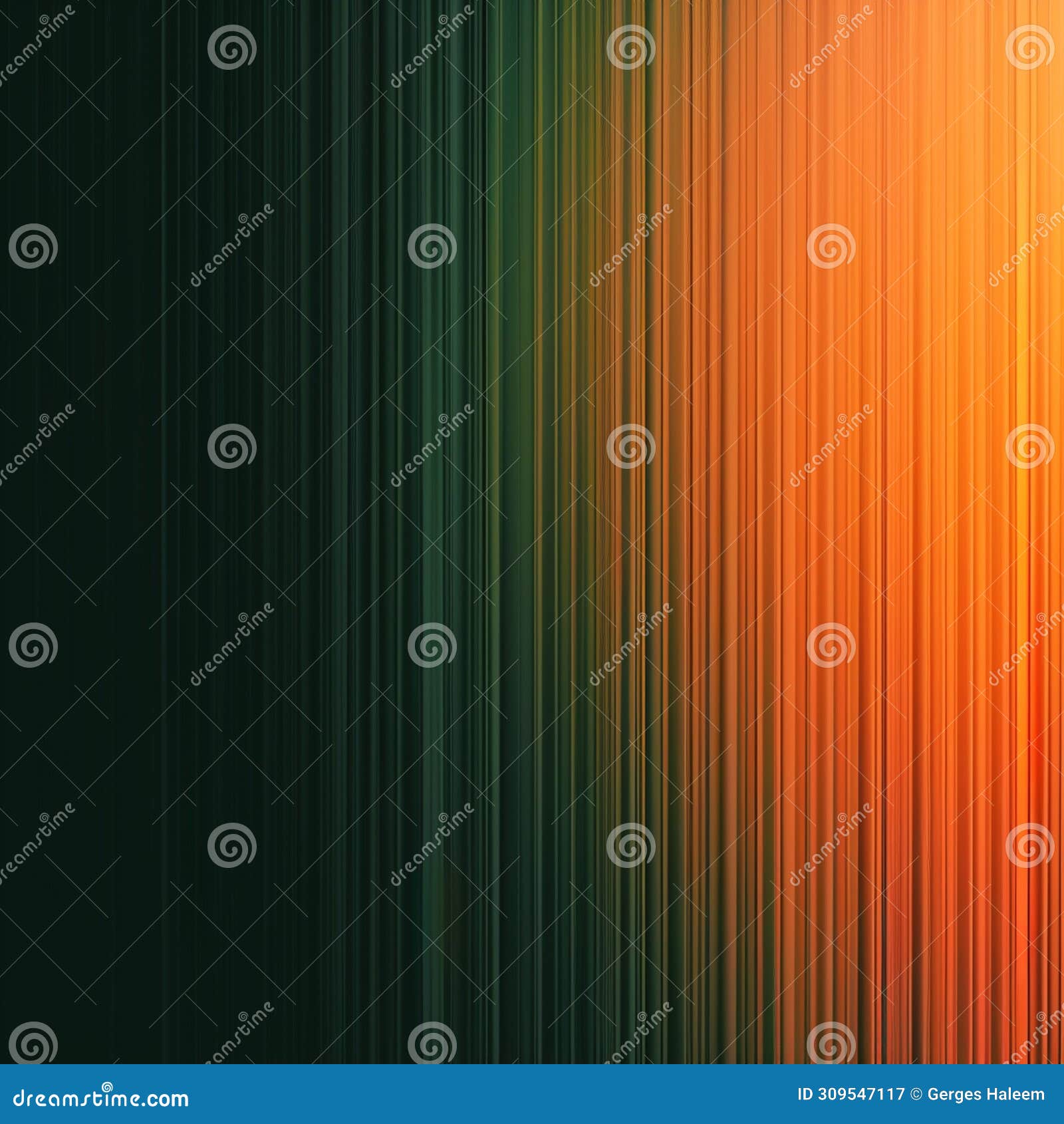 Green and Orange Background with Vertical Lines Stock Illustration ...