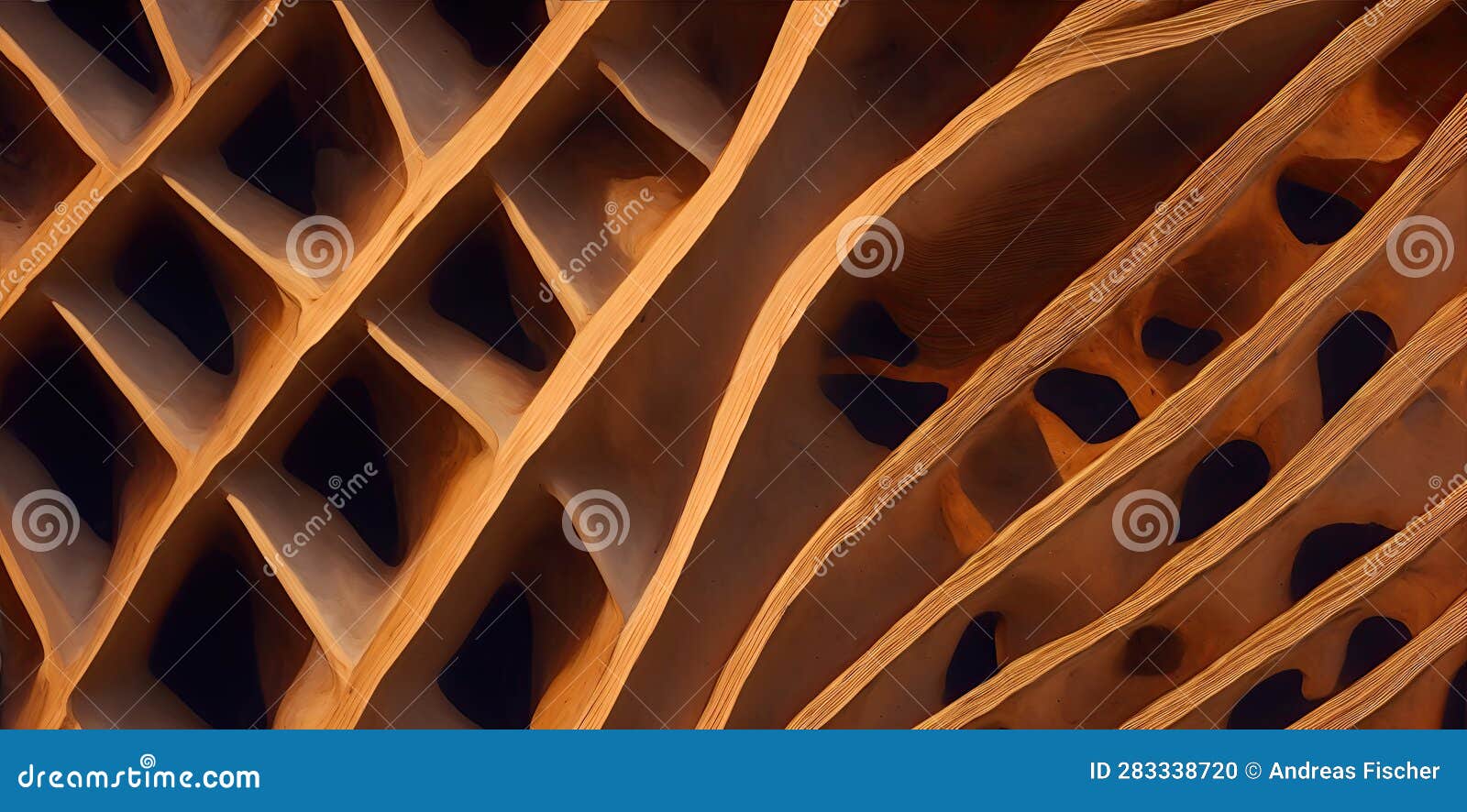 Background Fibrous Structure on a Wooden Structure. the Texture is ...
