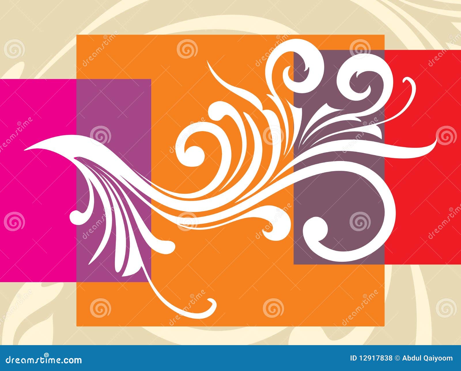 Background with Filigree Pattern Illustration Stock Vector ...