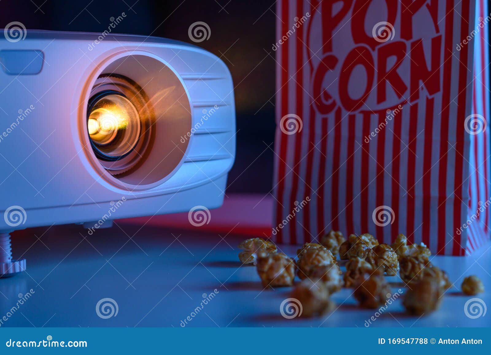 Background and Film. Watching Films Stock Photo - Image of projector ...