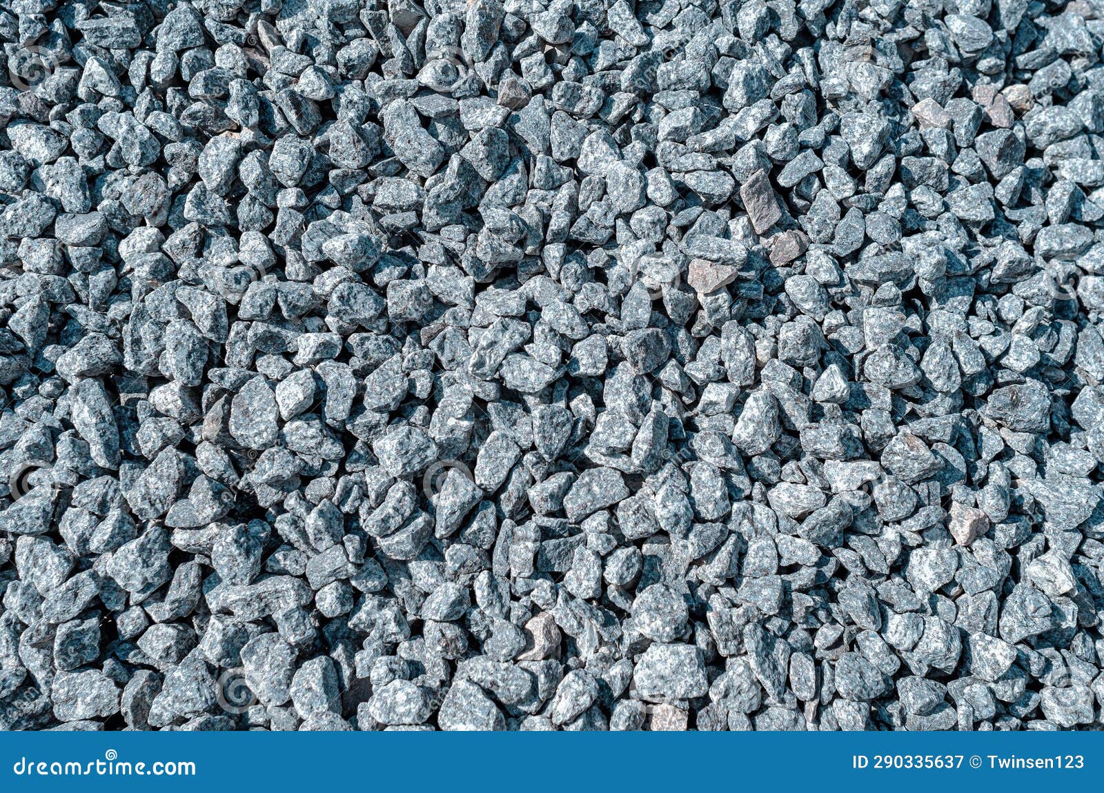 Background of Fine Rubble for Construction Needs Stock Image - Image of ...