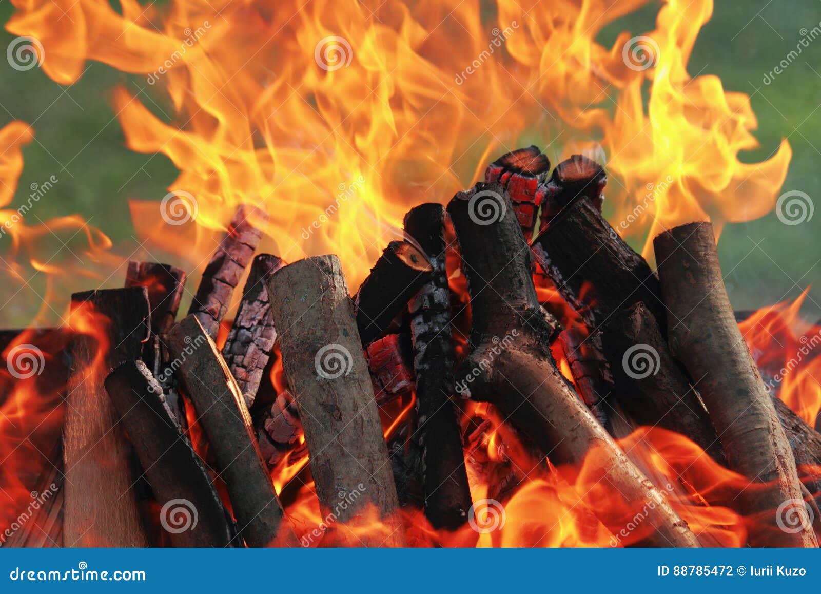Background of Fire As a Symbol of Hell and Eternal Torment Stock Photo ...