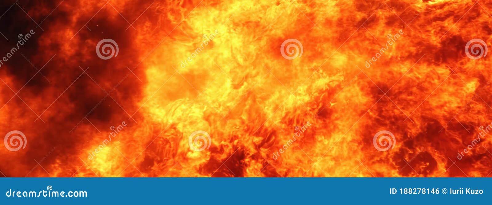 Background of Fire As a Symbol of Hell and Eternal Torment. Horizontal ...