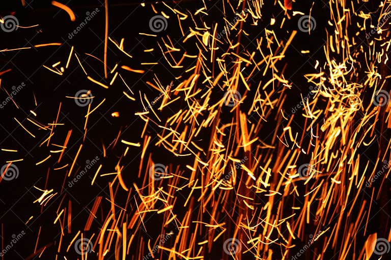 Background with fire spark stock image. Image of yellow - 103529415