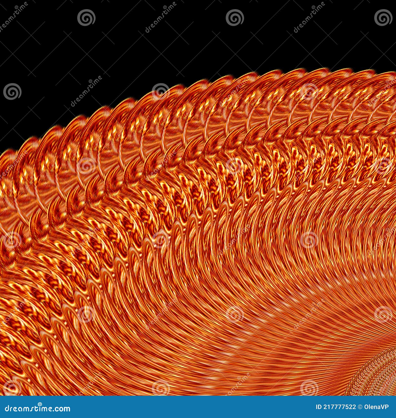 Background with Fire Wave Weave and Copy-space Stock Illustration ...