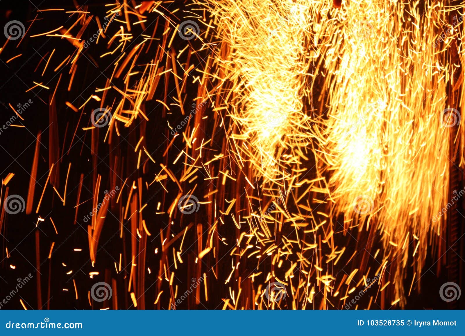 Background with fire spark stock image. Image of fire - 103528735