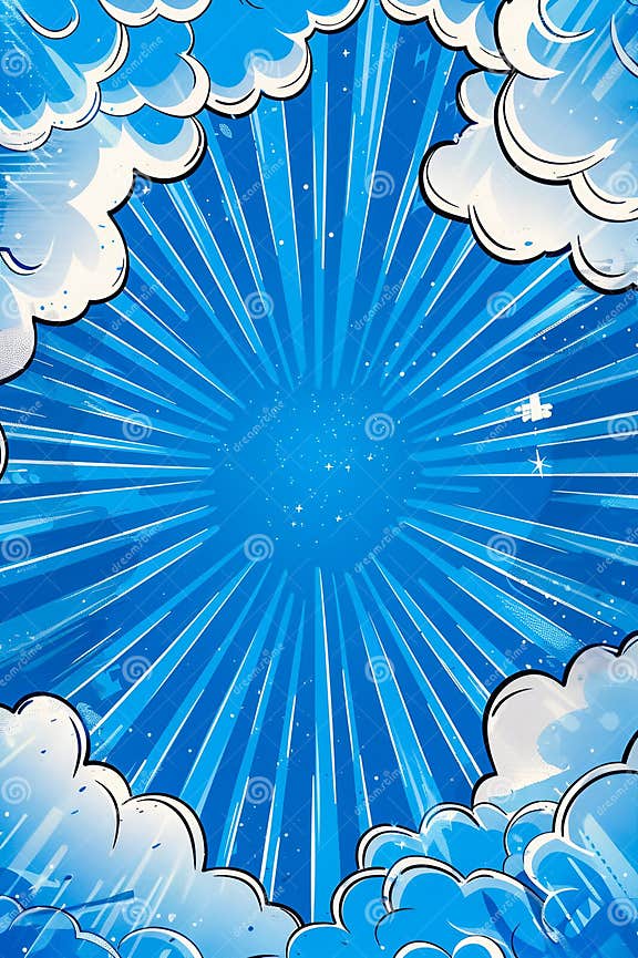 Background with Fireworks Explosion, Comic Book Style Stock Image ...